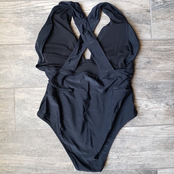Swim | Sexy Monokini One Piece Swimsuit Cross Wrap Black | Poshmark